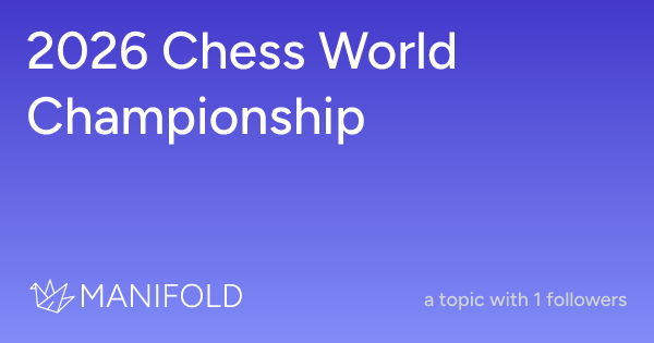 2026 Chess World Championship | Manifold