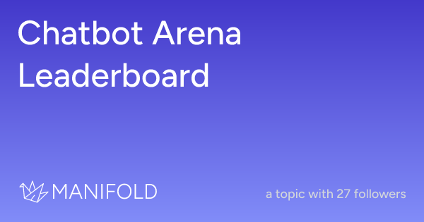 Chatbot Arena Leaderboard | Manifold