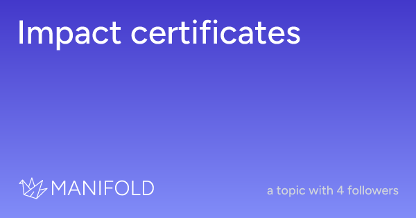 Impact certificates | Manifold