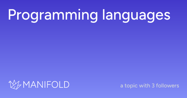 Programming languages | Manifold