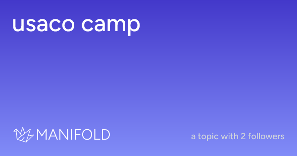 usaco camp | Manifold